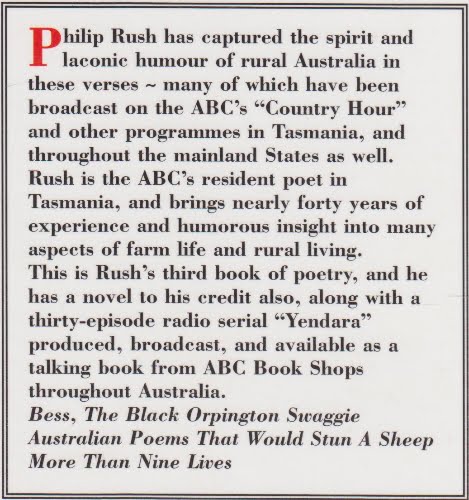 Philip R Rush - Australian Poems that would Boggle a Bull - sc - DB Books