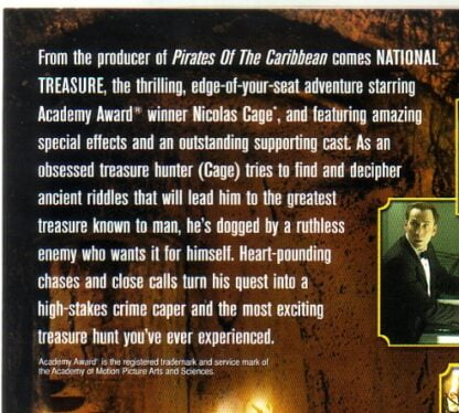 National Treasure - vhs - DB Books